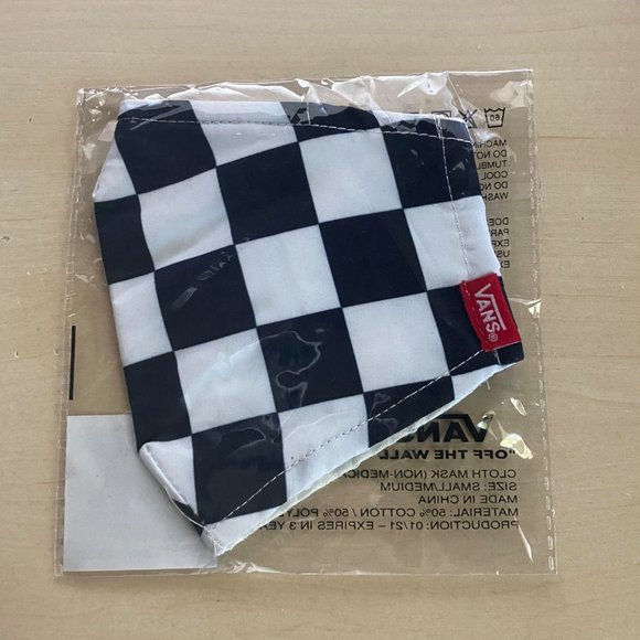 Vans | Accessories | Vans Family Exclusive Checkerboard Face Mask Osfm ...